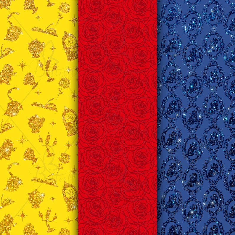 Beauty Princess Digital Paper, Scrapbook Princess, Wallpaper - Etsy