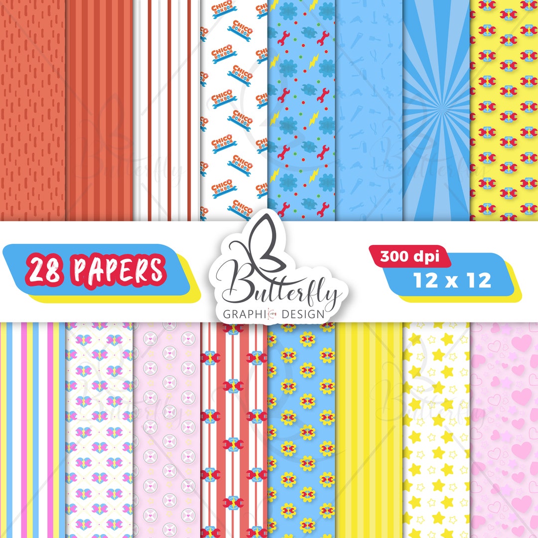 Monkey Chico Digital Paper, Printable Monkey - Etsy