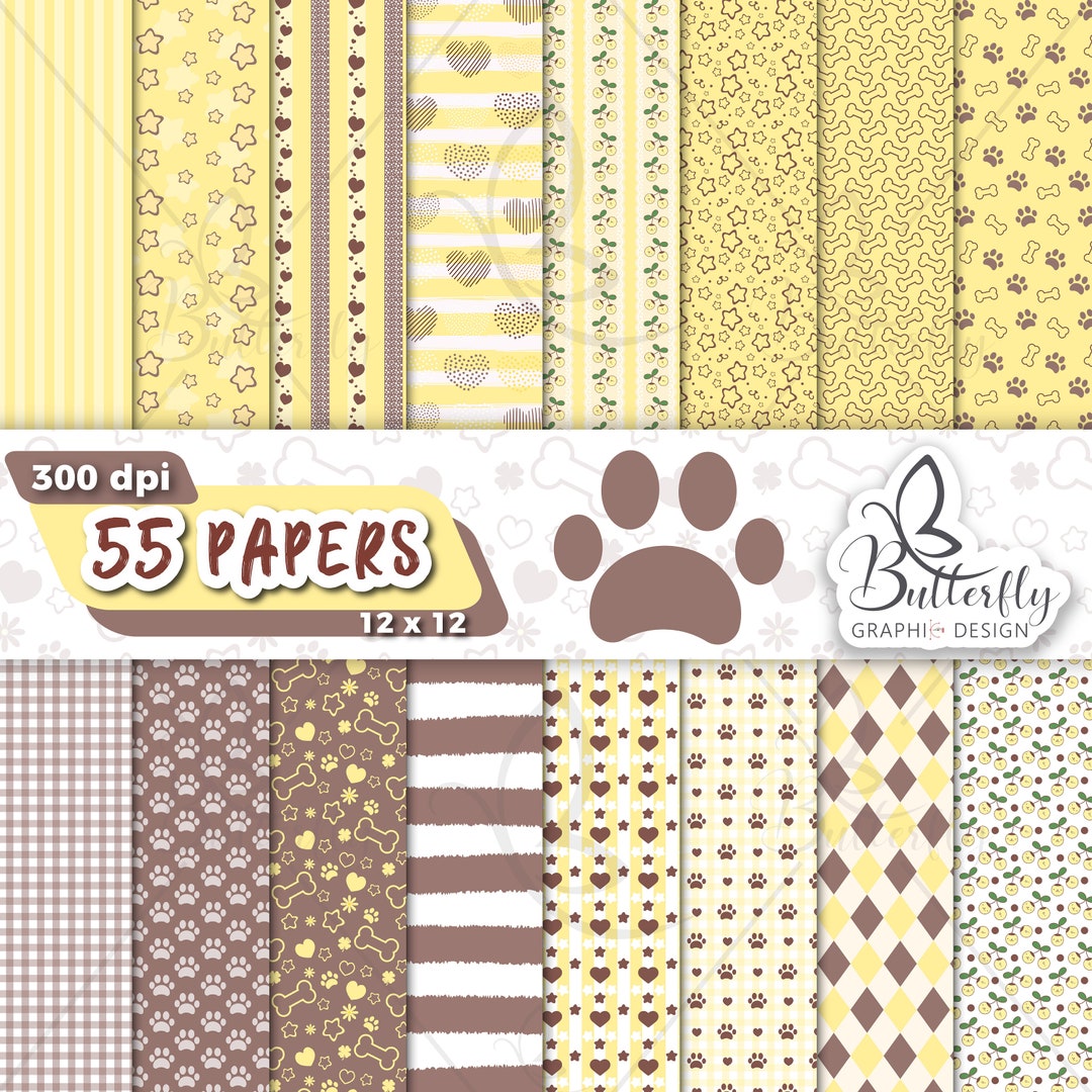Kawaii Puppy, Kitty Friend Digital Paper - Etsy