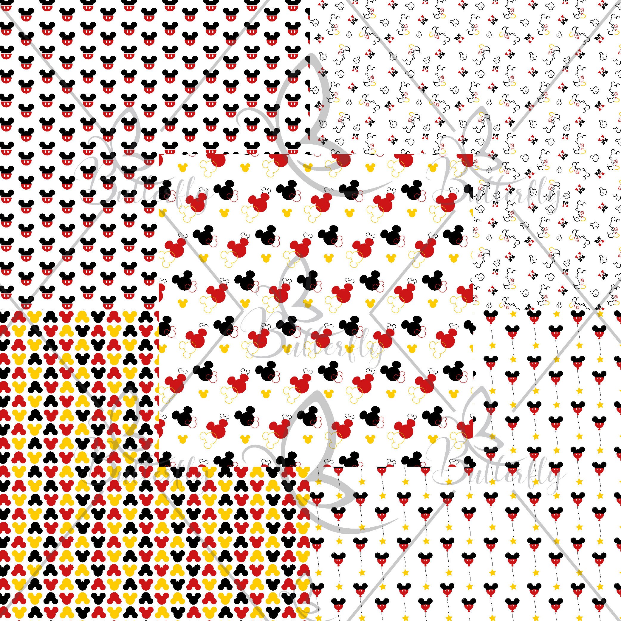 Mouse Digital Papers, Scrapbook, Wallpaper Mouse - Etsy