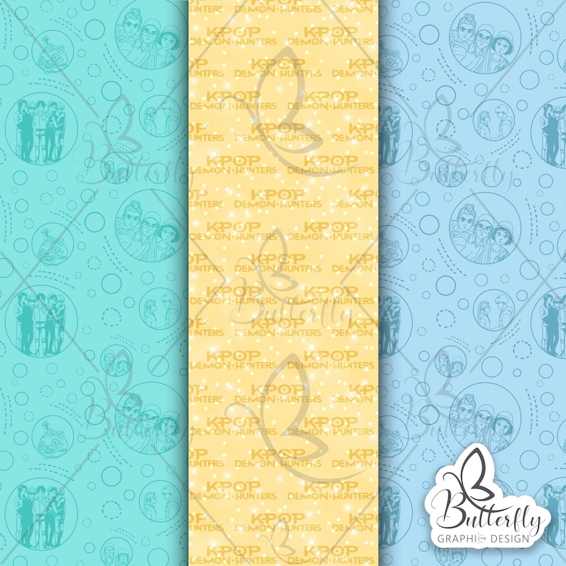K Pop Digital Paper, Scrapbook Boys, Pop Wallpaper, Seamless Pattern - Etsy