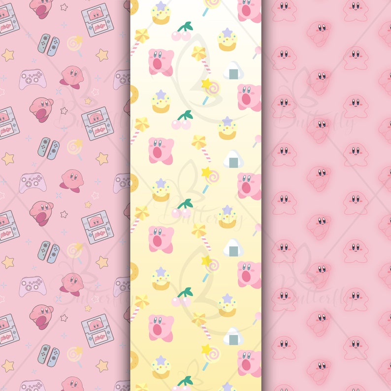 Game Anime Digital Paper, Scrapbook, Wallpaper - Etsy
