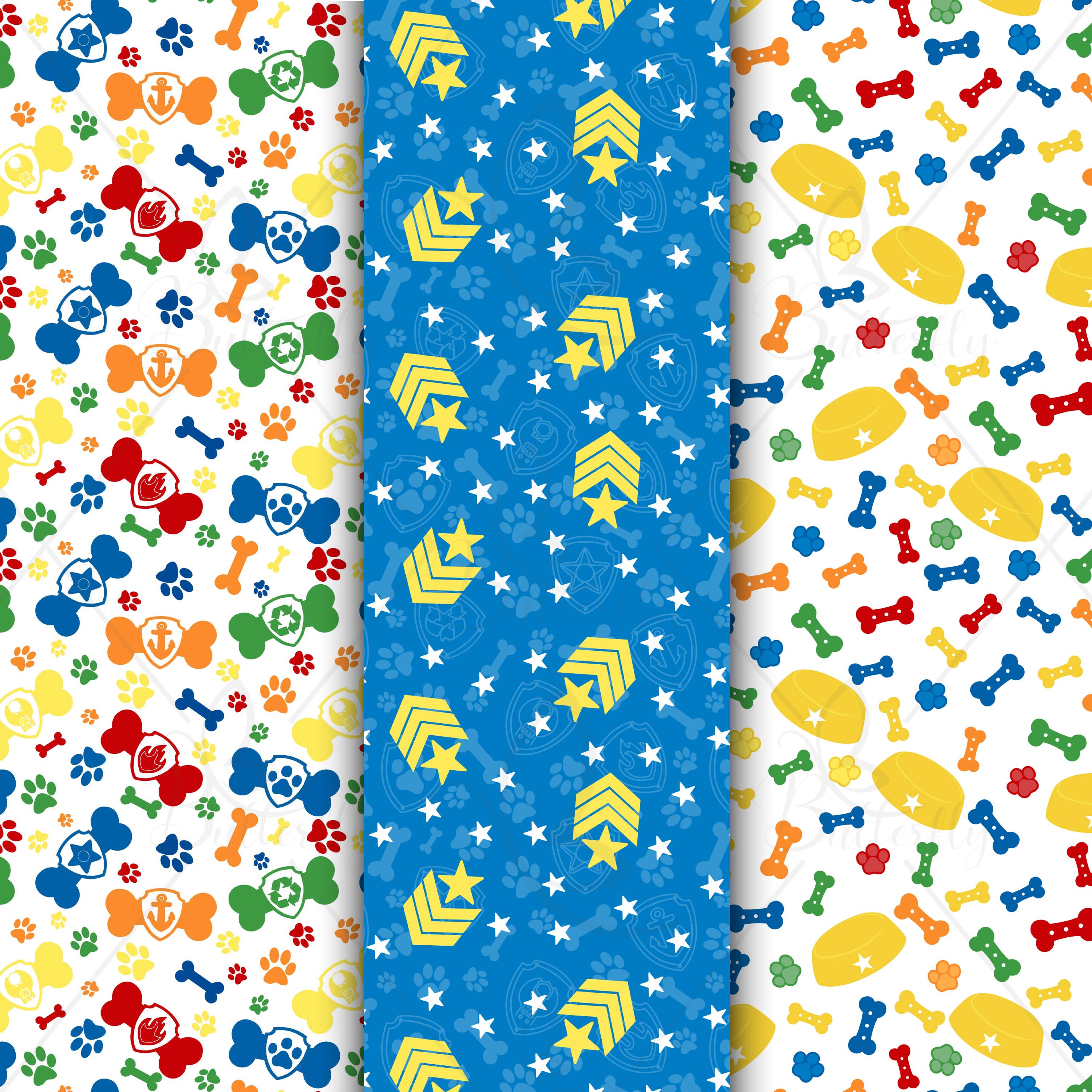 Paw Digital Paper, Scrapbook Paw, Pattern - Etsy