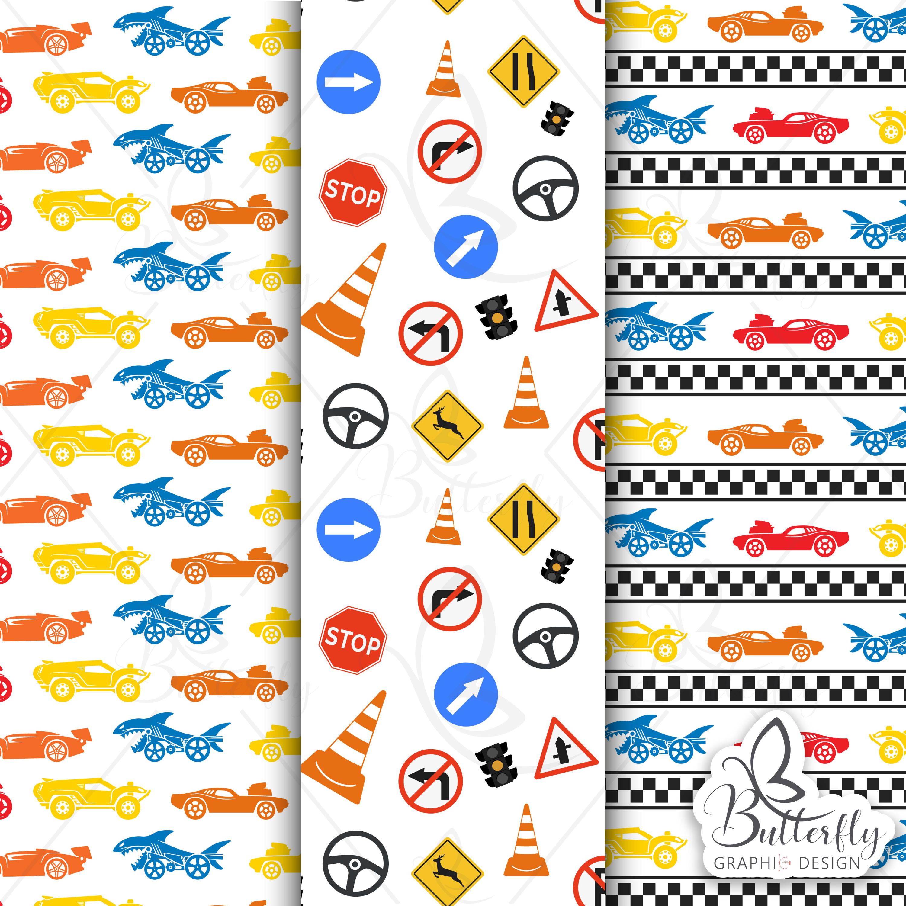 Race Digital Paper, Scrapbook - Etsy