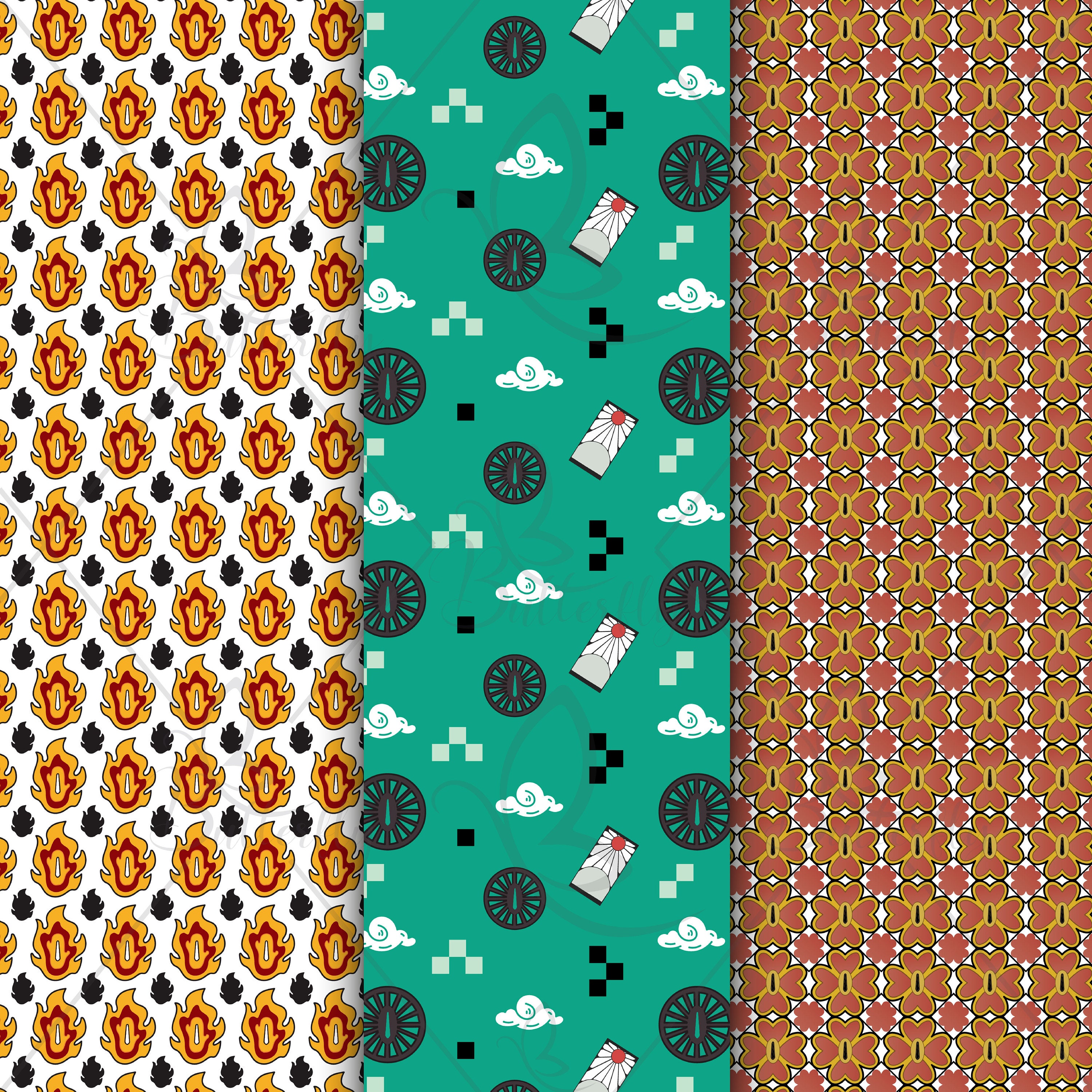 Anime Digital Paper, Scrapbook, Wallpaper Anime - Etsy