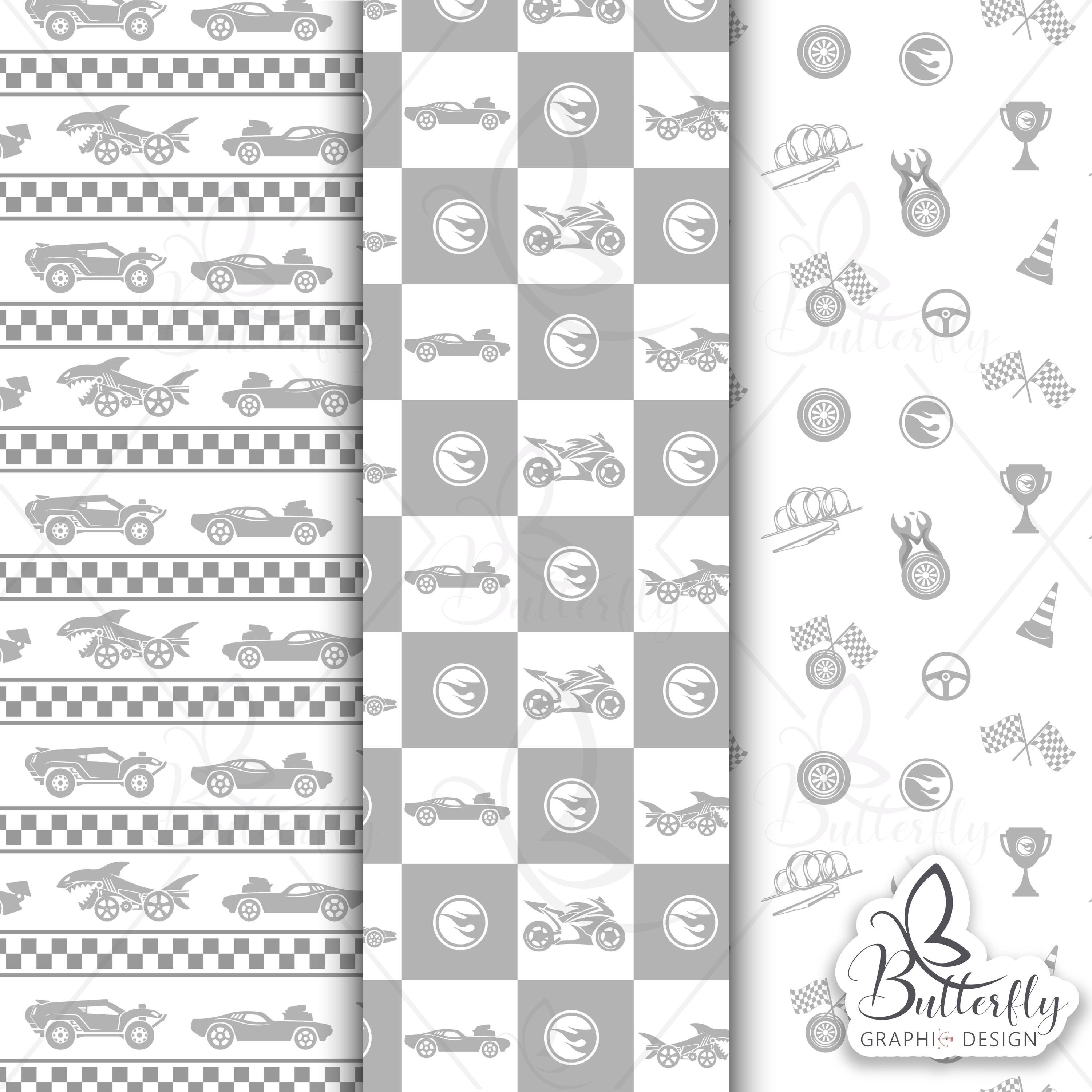 Race Digital Paper, Scrapbook - Etsy