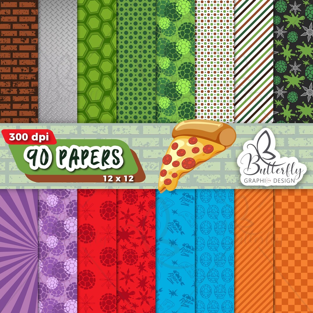 Turtles Digital Paper, Scrapbook Turtles Inspiration - Etsy