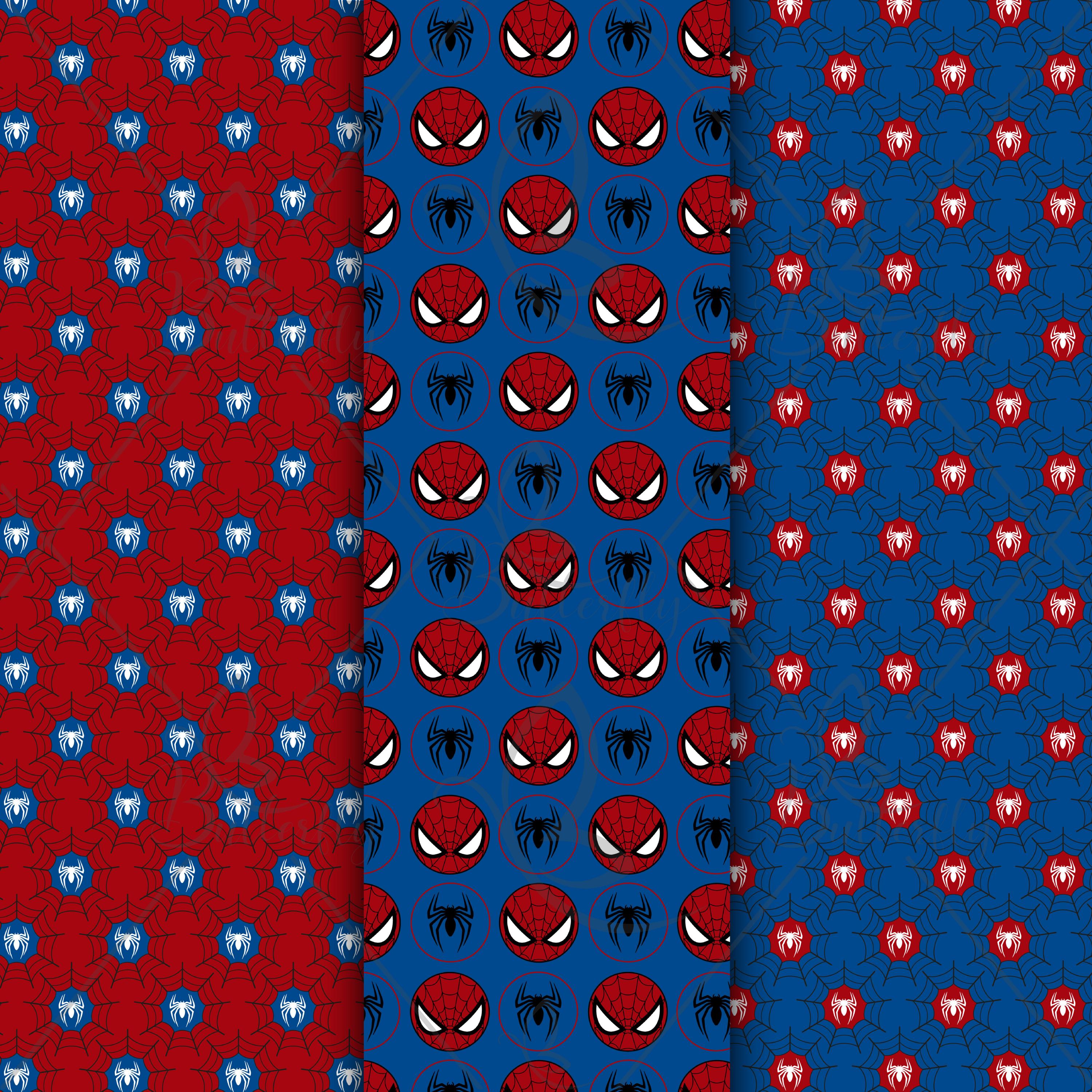 Spider Digital Paper, Scrapbook Hero - Etsy