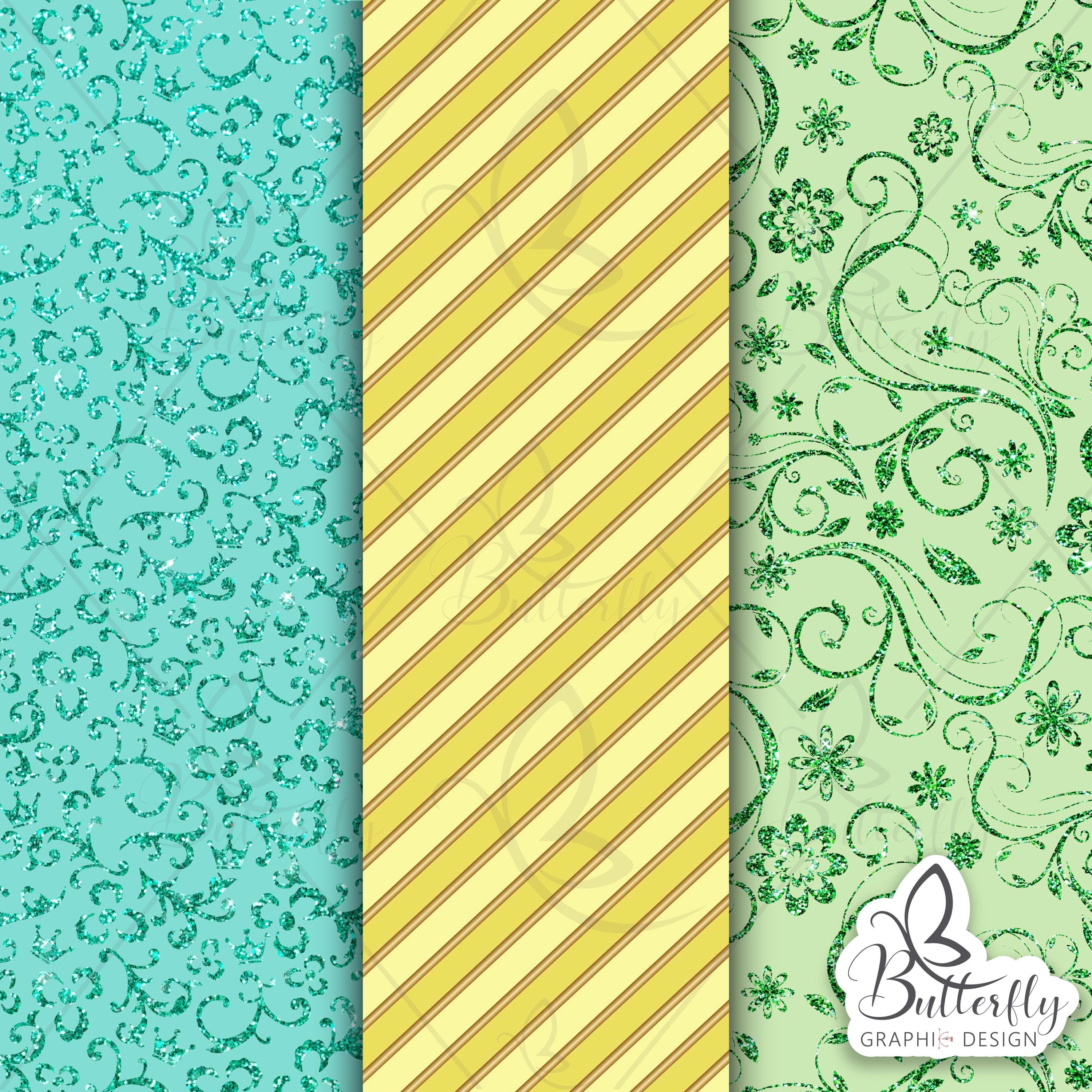 Princess Digital Paper, Scrapbook Princess - Etsy
