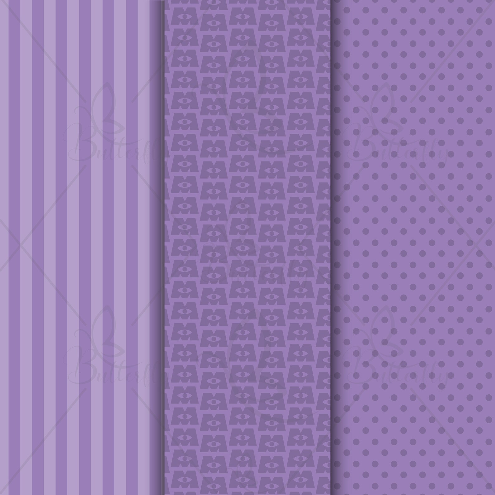 Monsters Digital Paper, Scrapbook Monsters - Etsy