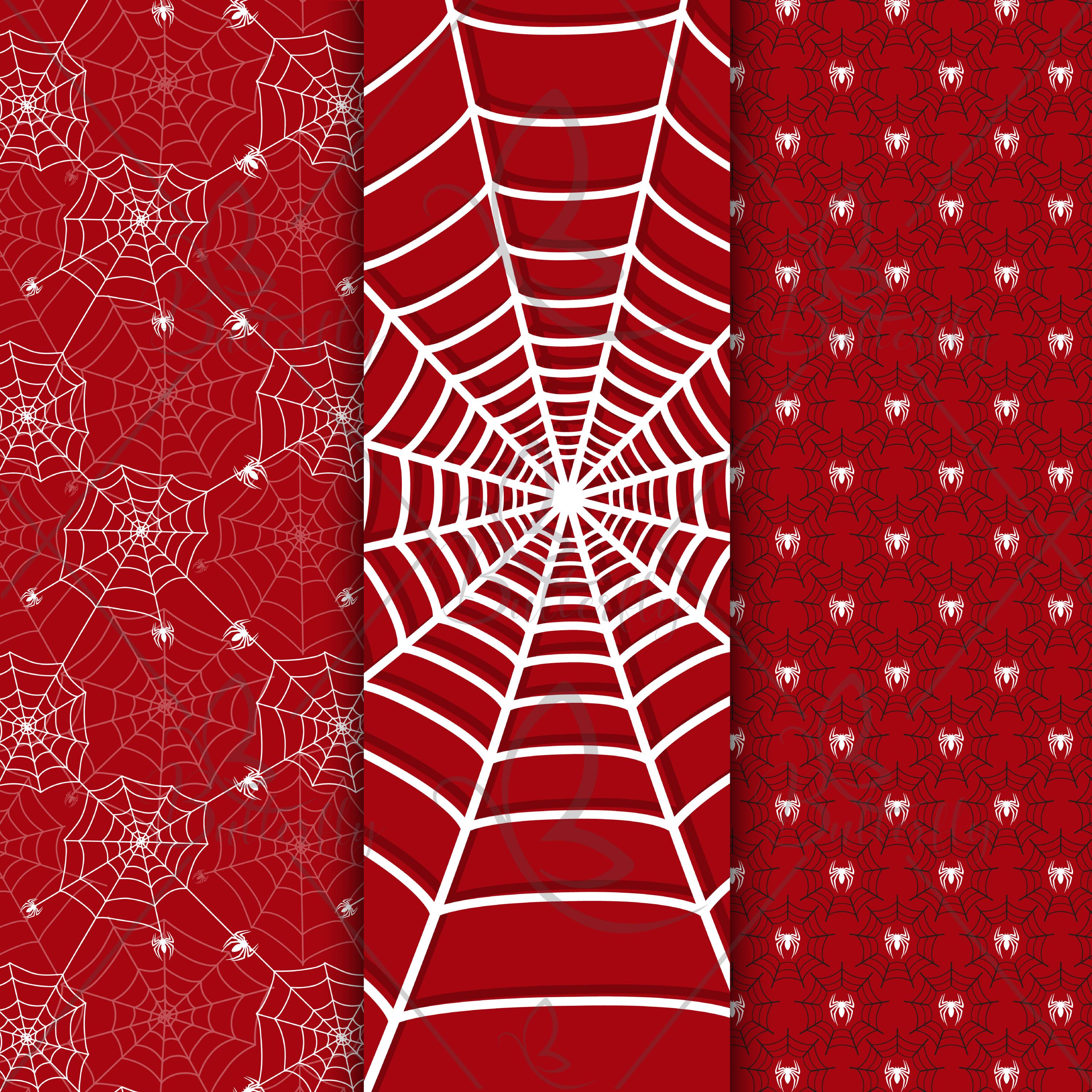 Spider Digital Paper, Scrapbook Hero - Etsy