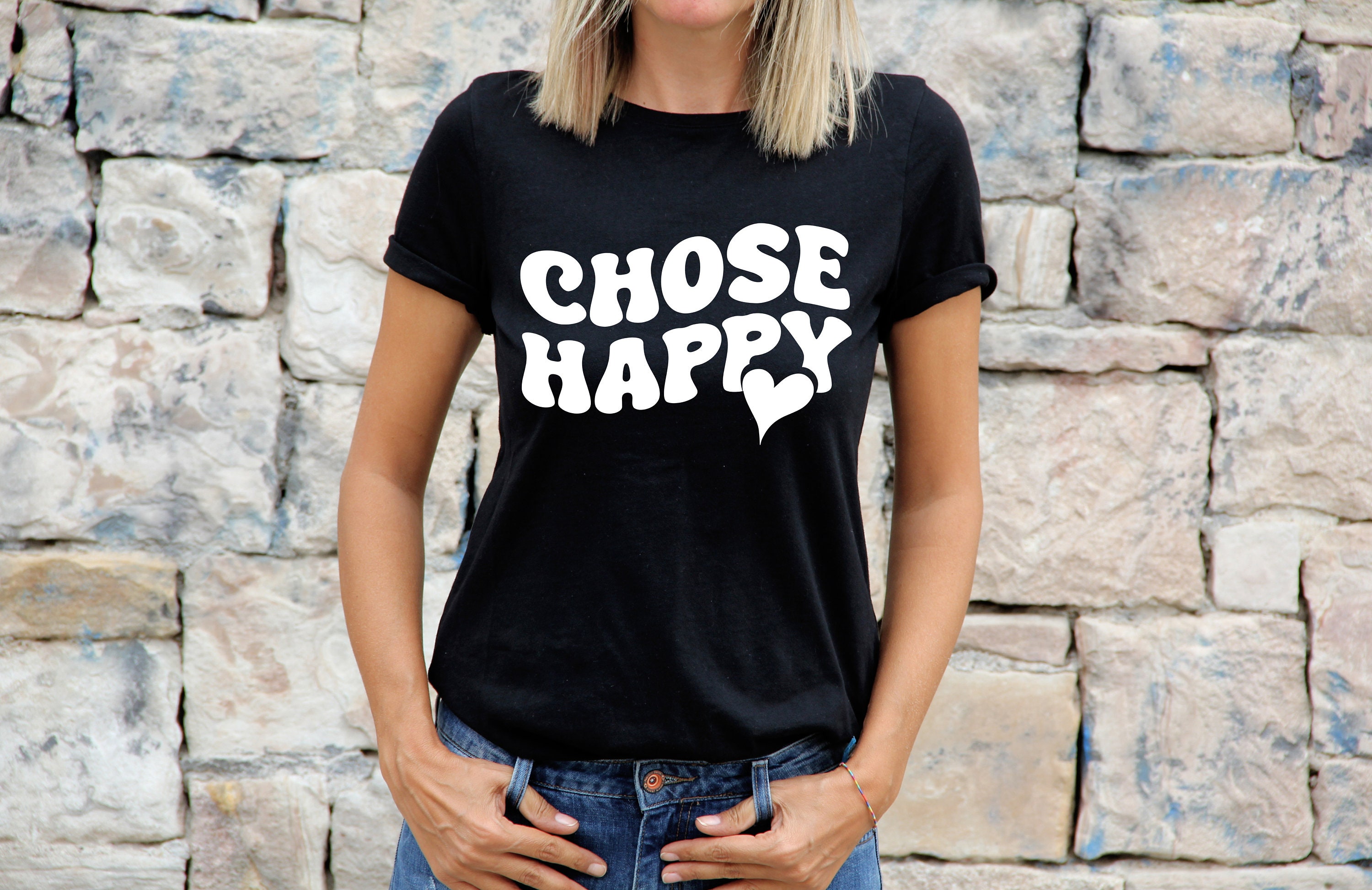 Choose Happy SVG PNG PDF, Happy Face Svg, Inspirational Svg,self, Love ...