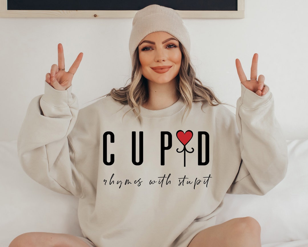Cupid Rhymes With Stupid SVG PNG PDF, Funny Valentine Svg, Hello ...