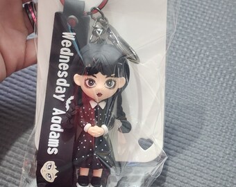 Wednesday Addams Thing Keychain PVC Hand Toy Home Decor Keychain Doll ...