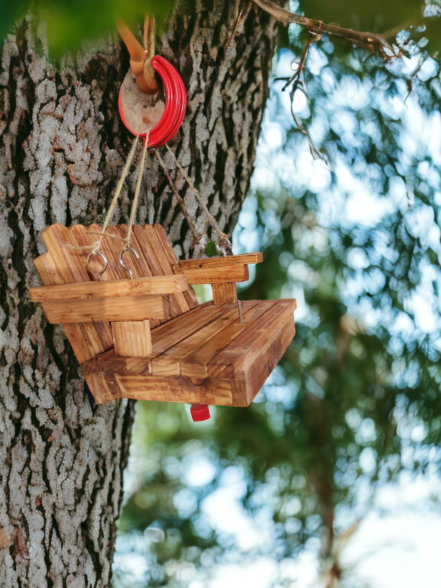 Hand Crafted Squirrel Swing Feeder - Etsy