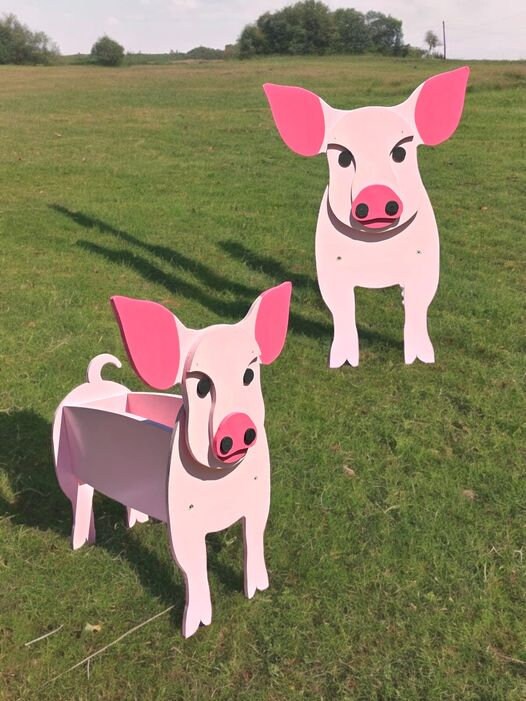 Handcrafted Wooden Animal Planters - Etsy