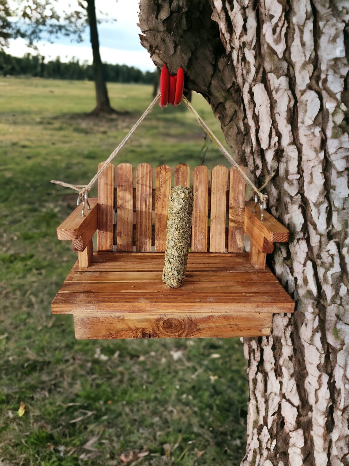 Hand Crafted Squirrel Swing Feeder - Etsy