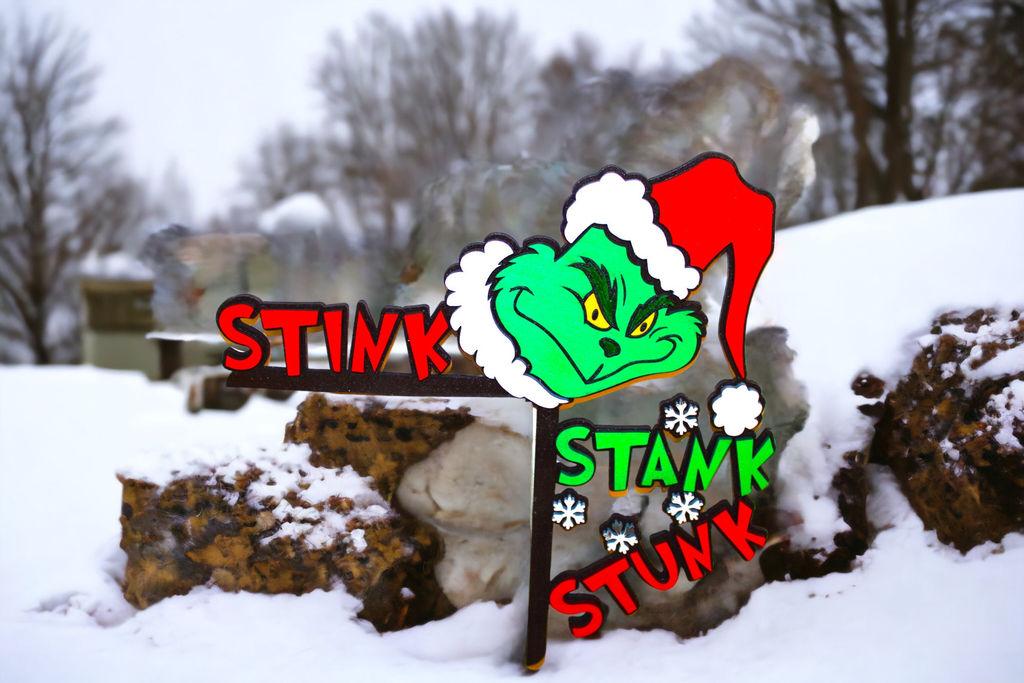 Grinch Corner Frame Décor - Etsy