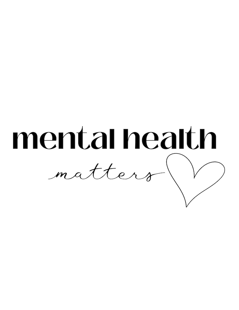 Mental Health Matters Print - Etsy