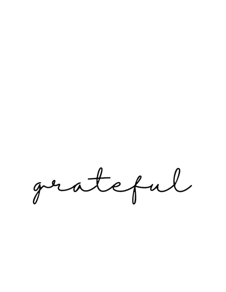Grateful Print - Etsy