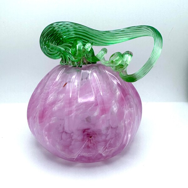 Pink Glass Pumpkin - Etsy