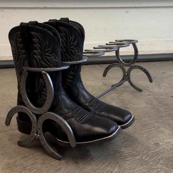 Horseshoe Boot Rack - Etsy