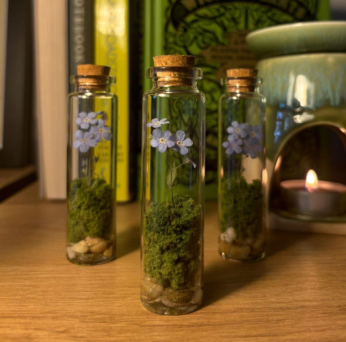 Tall Forget Me Not Botanical Jars / Gift / Ornaments - Etsy