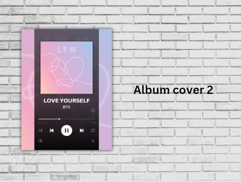 LOVE YOURSELF BTS Album Cover - Etsy