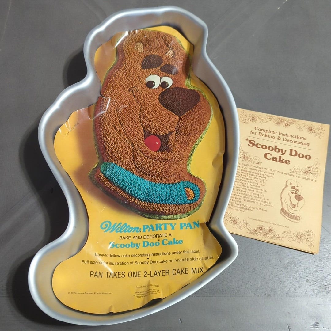 Wilton Scooby Doo Vintage 1975 Cake Pan With Instructions 502-224 - Etsy