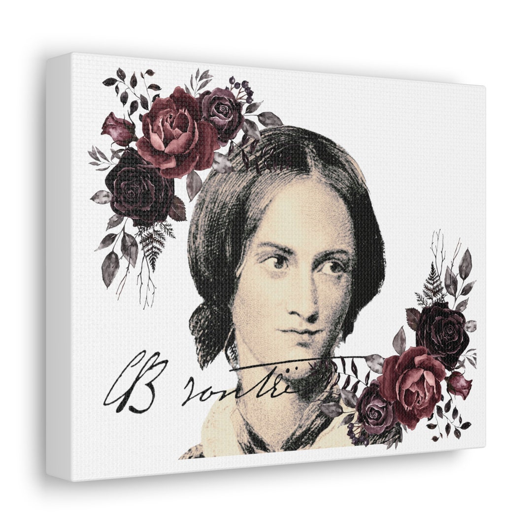 Charlotte Bronte Canvas Wrap, Bronte Decor, Women in Literature, Bronte ...