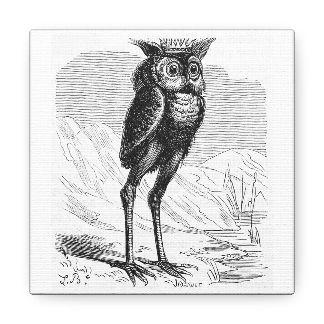 Stolas Demon Canvas Print, Occult Decor, Ars Goetia - Etsy