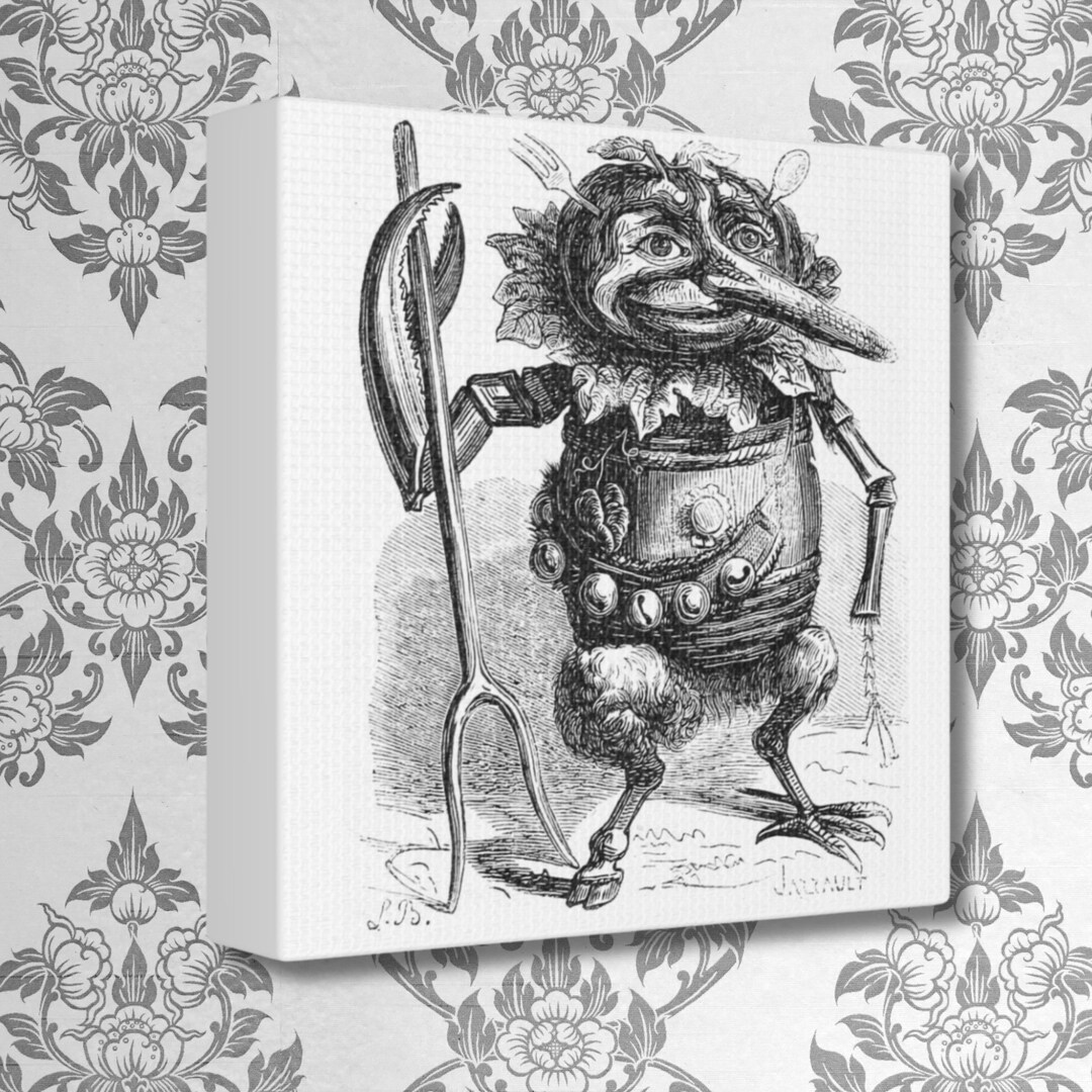 Ribesal Demon Canvas Print, Occult Decor, Ars Goetia - Etsy
