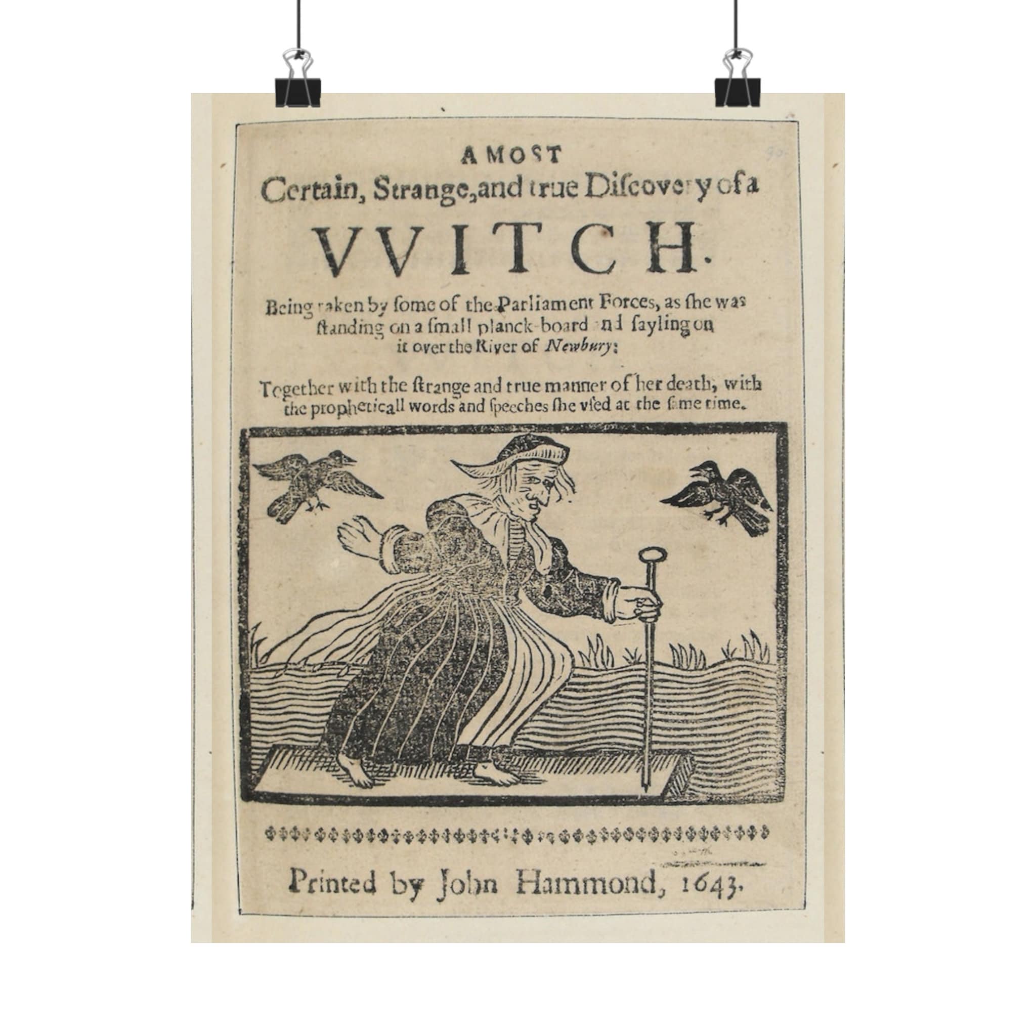 Vvitch Print 1800s, Witch Woodcut, Historical Witch Illustration, 18th ...