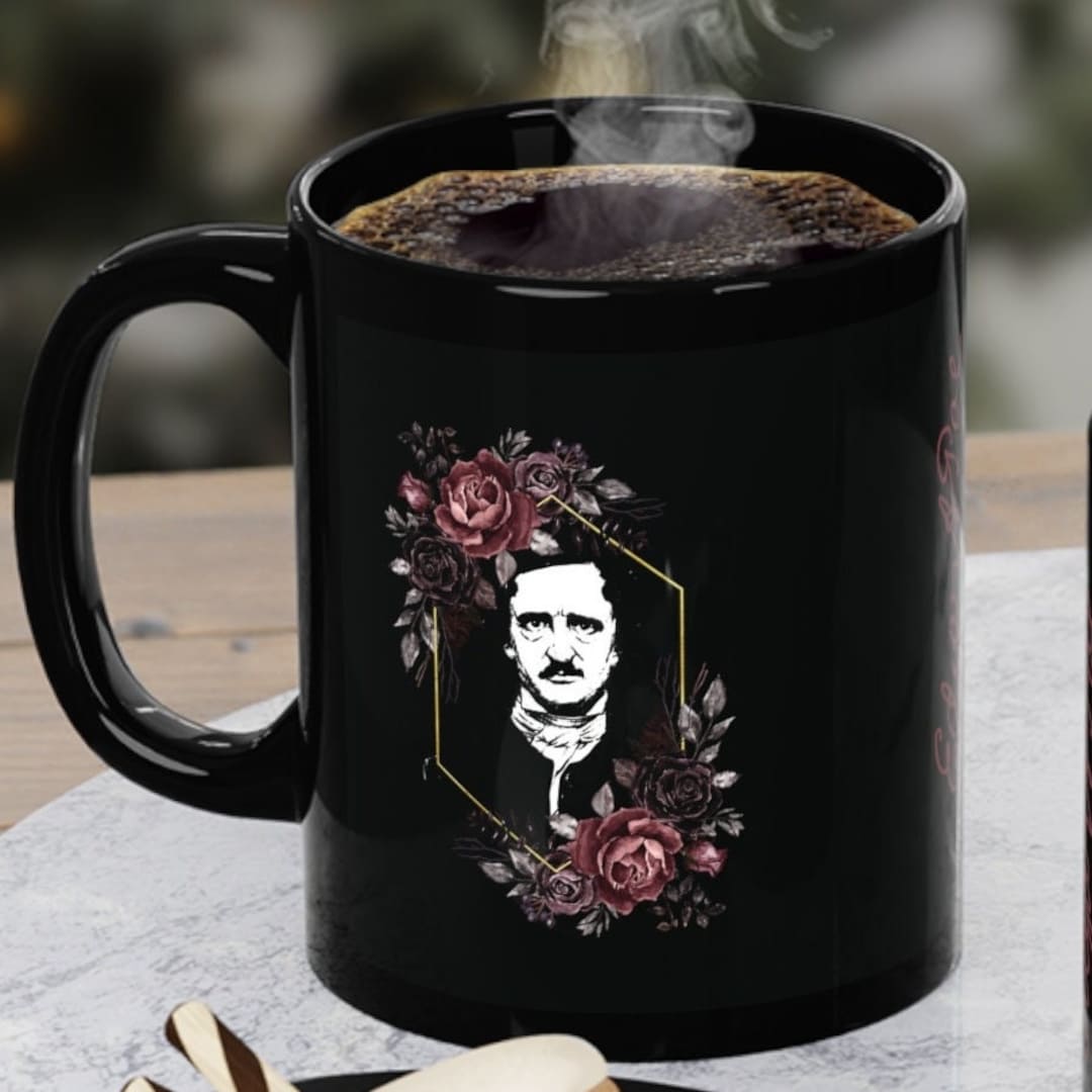 Edgar Allan Poe Mug, 11oz Poe Coffee Cup, Dark Academia - Etsy