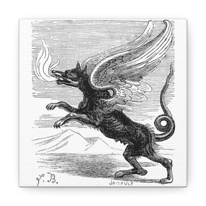 Marchosias Demon Canvas Print, Occult Decor, Ars Goetia - Etsy