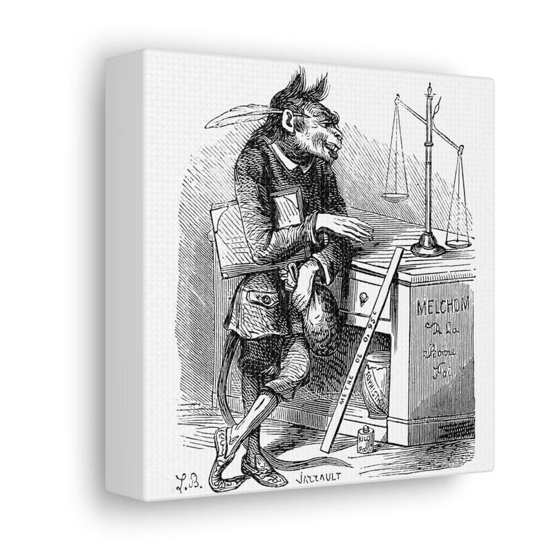 Melchom Dämon Leinwanddruck, Okkultes Dekor, Ars Goetia - Etsy.de