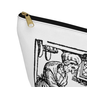 Witch Woodcut Zipper Bag, Makeup, Pen Pencil Pouch, Tampon Case, Goth ...