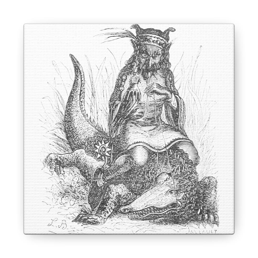 Agares Dämon Leinwanddruck, Okkultes Dekor, Ars Goetia - Etsy.de