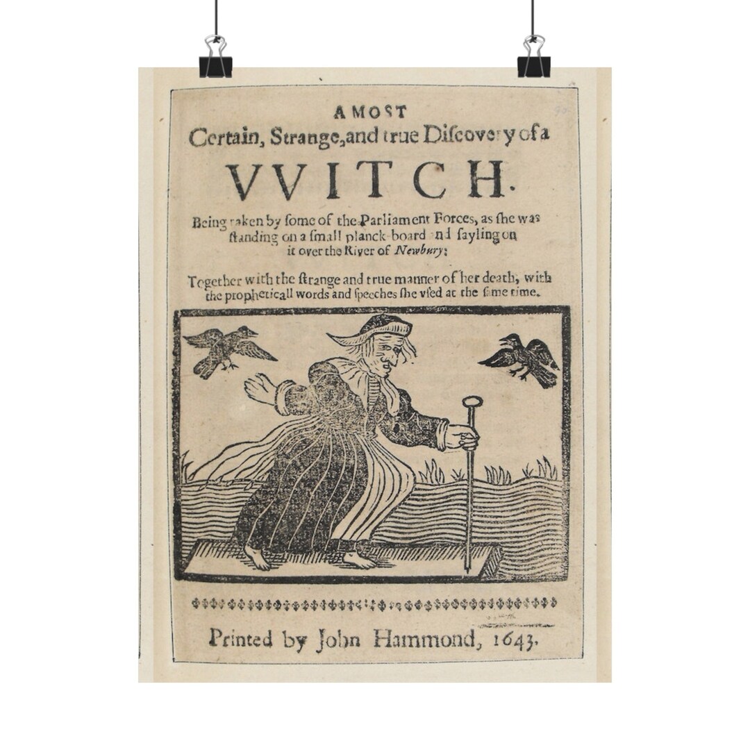 Vvitch Print 1800s, Witch Woodcut, Historical Witch Illustration, 18th ...