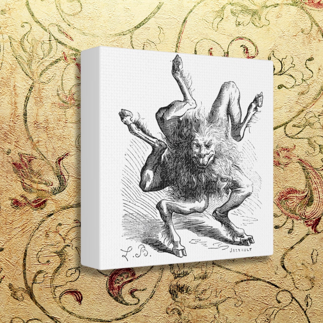 Buer Demon Canvas Print, Occult Decor, Ars Goetia - Etsy