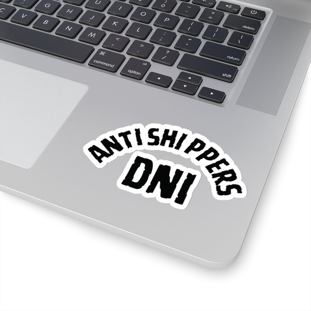 Antishippers DNI Sticker - Three Sizes, Transparent or White, AO3 Fan ...