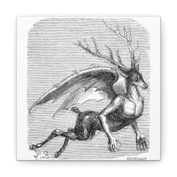 Marchosias Demon Canvas Print, Occult Decor, Ars Goetia - Etsy