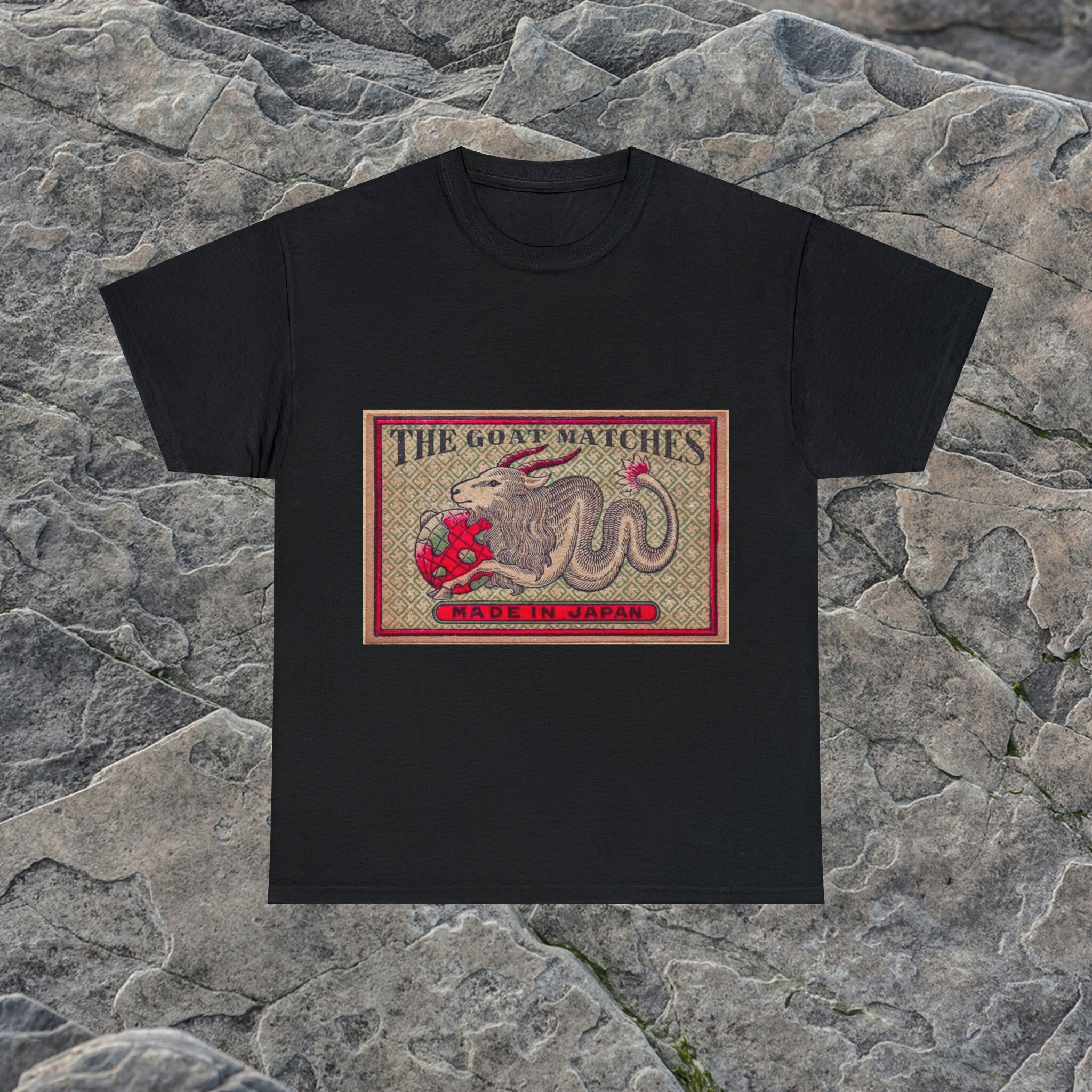 Hippocampus Weirdcore Shirt, Vintage Japanese Matchbox Art Tee, Goat ...
