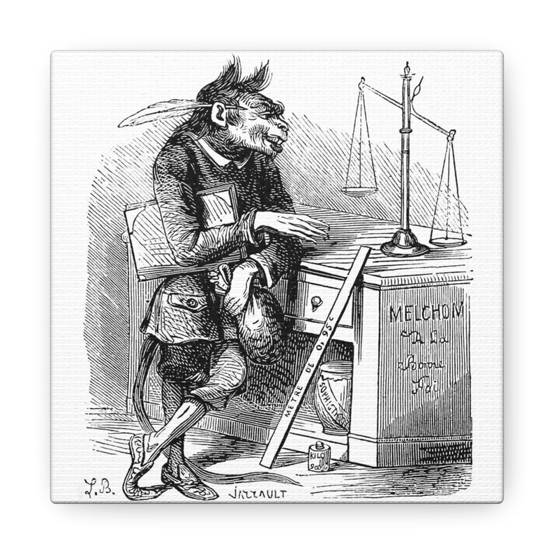 Melchom Dämon Leinwanddruck, Okkultes Dekor, Ars Goetia - Etsy.de