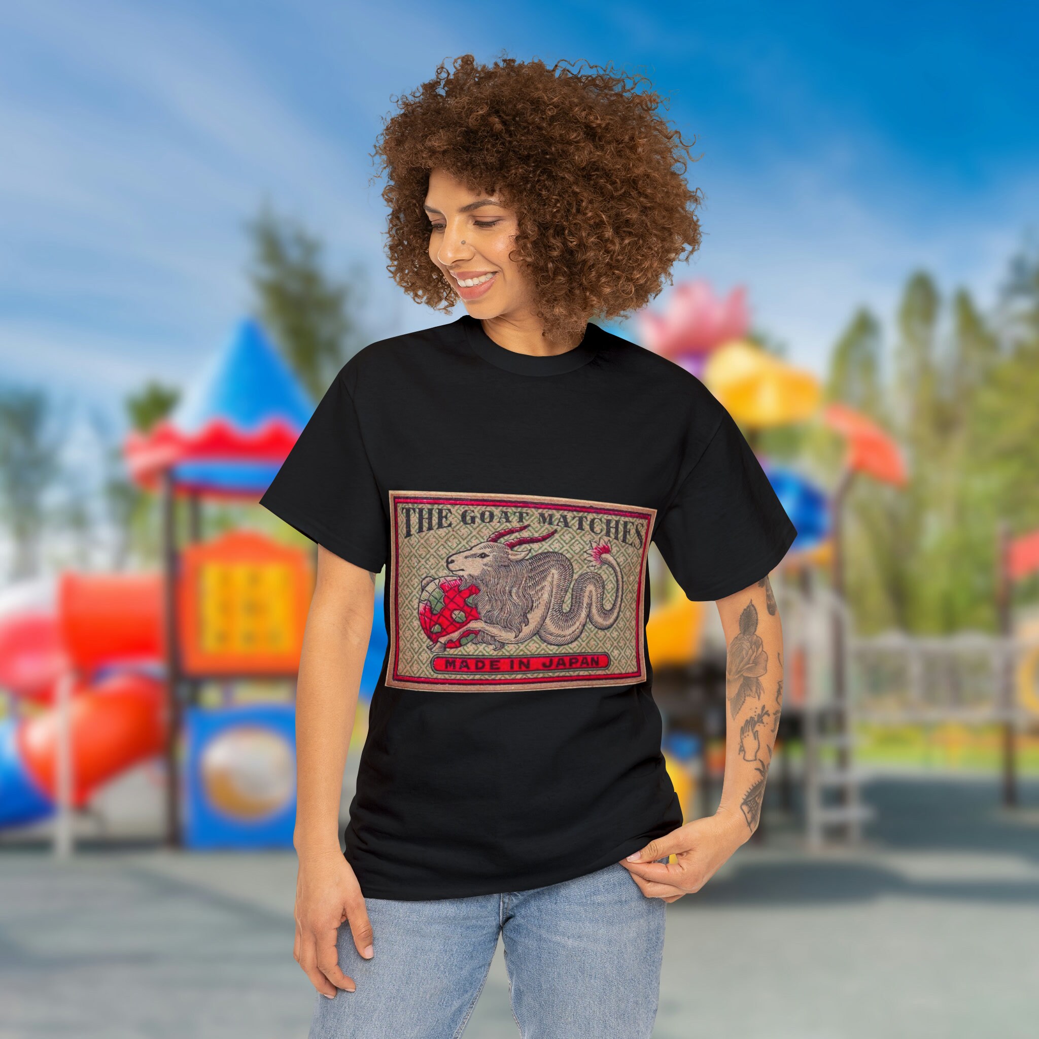 Hippocampus Weirdcore Shirt, Vintage Japanese Matchbox Art Tee, Goat ...