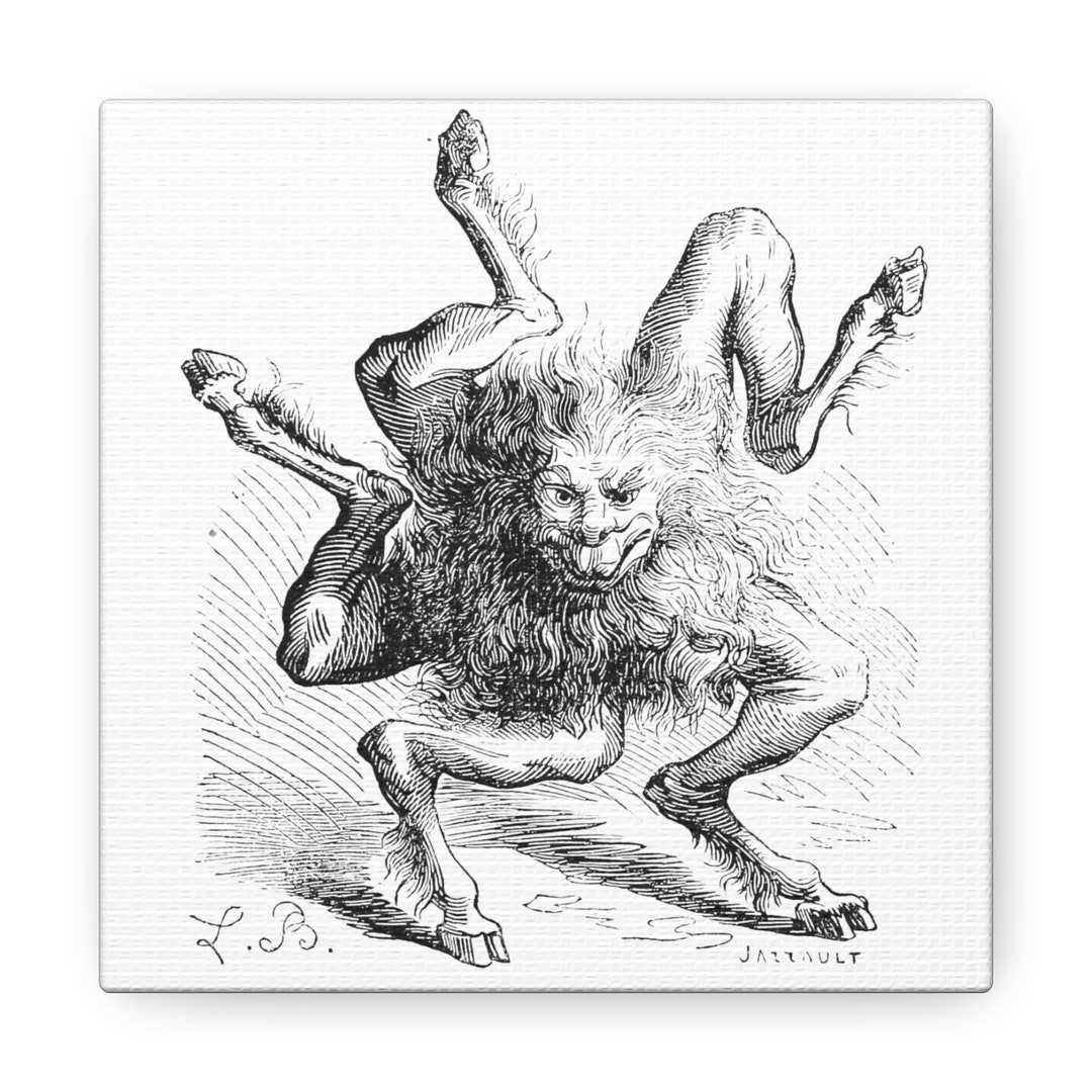 Buer Demon Canvas Print Occult Decor Ars Goetia - Etsy