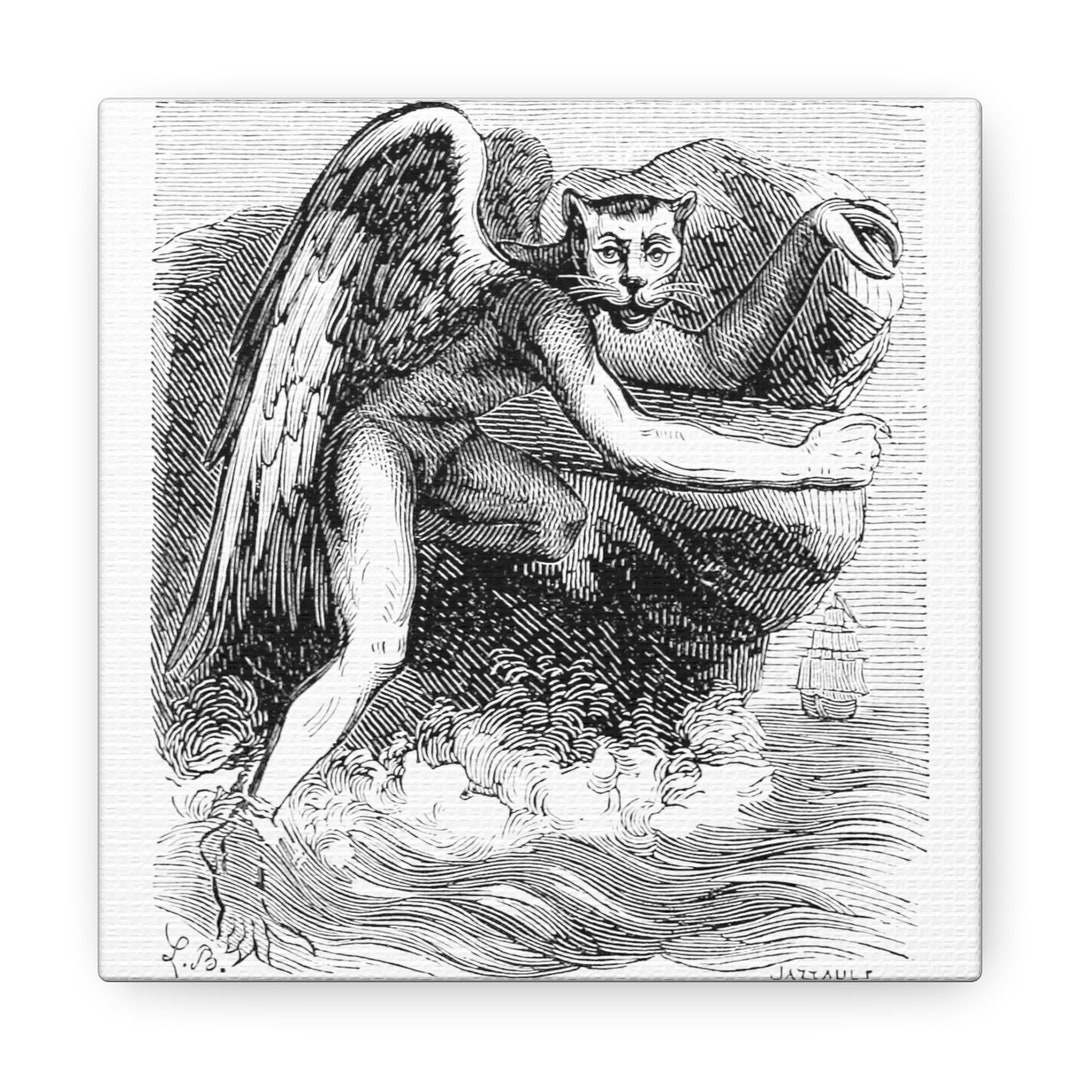 Nickar Demon Canvas Print, Occult Decor, Ars Goetia - Etsy