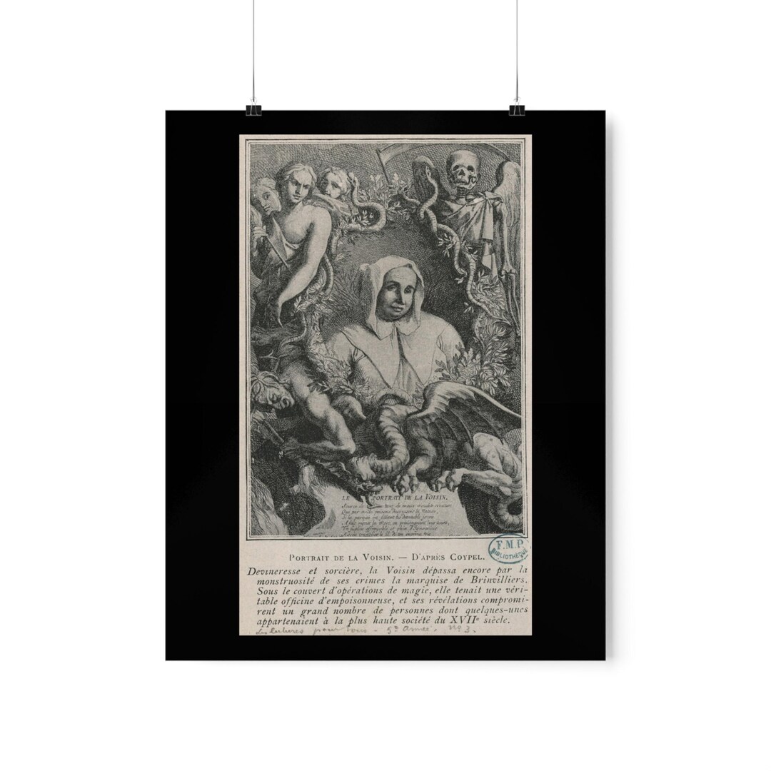 Parisian Witch La Voisin Print, Catherine Monvoisin Vintage Etching ...