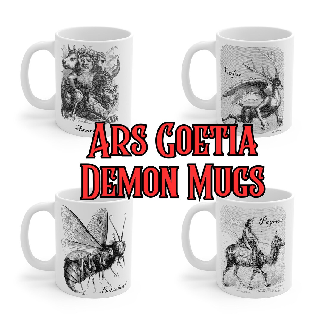 Demon Mugs, Ars Goetia Occult Housewares, Goth Housewarming Gift - Etsy