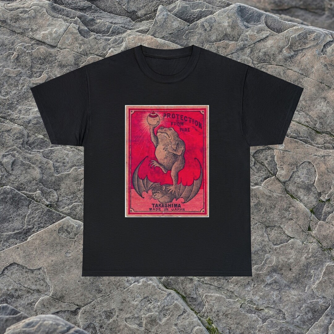 Frog Bat Weirdcore Shirt, Vintage Japanese Matchbox Art Tee - Etsy